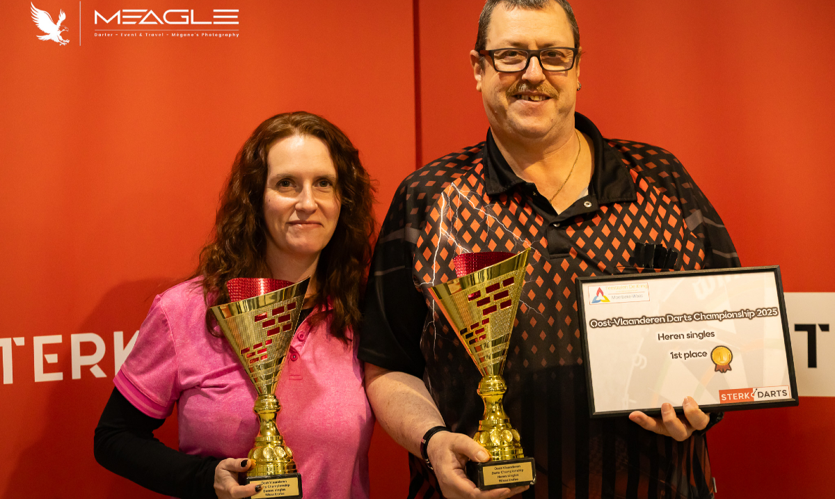Patrick de Backer en Cindy van den Borre winnen Oost-Vlaanderen Darts ...