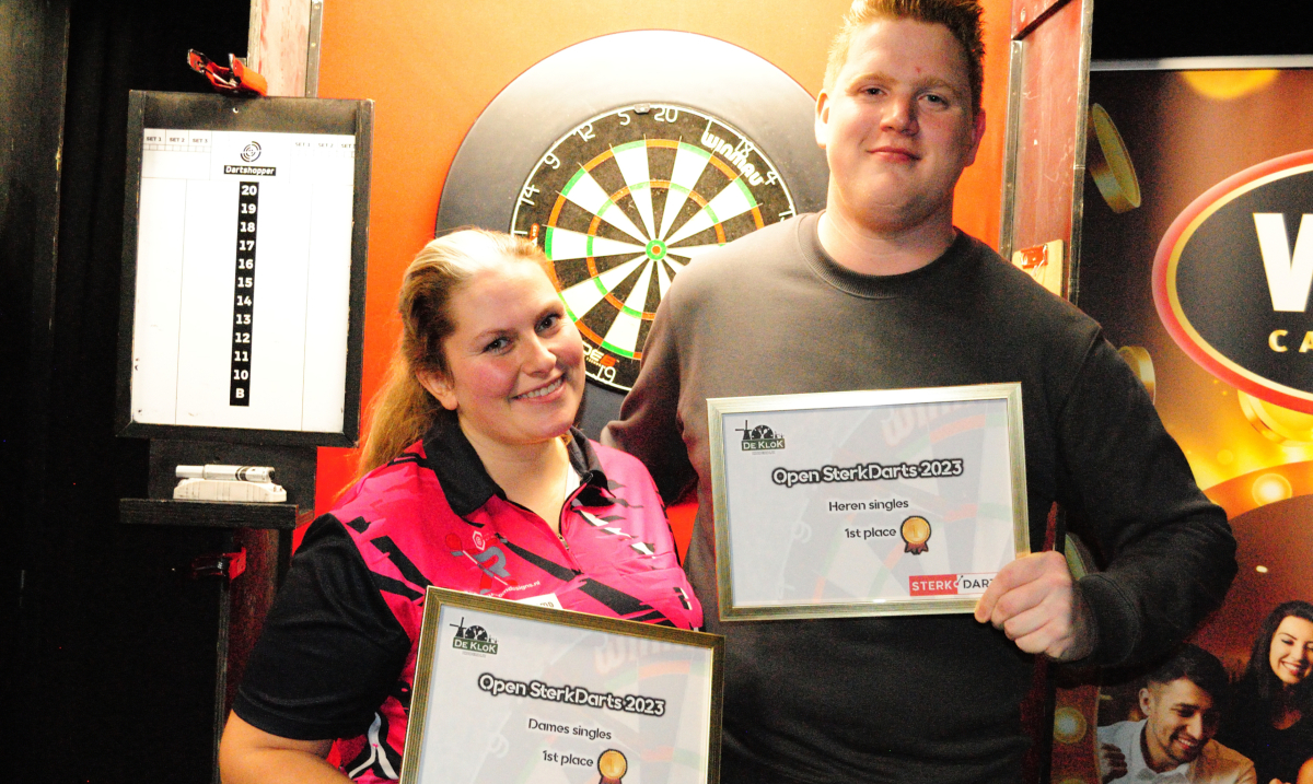 Danny van Trijp en Sabrina Dikhoff-Jongenotter winnen Open SterkDarts 2023!