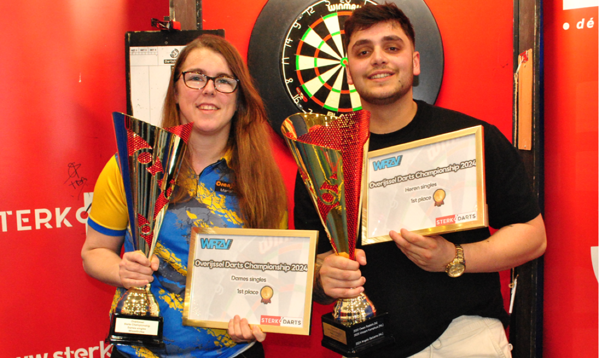 Angelo Balsamo en Lincy Gloudemans winnen Overijssel Darts Championship 2024!